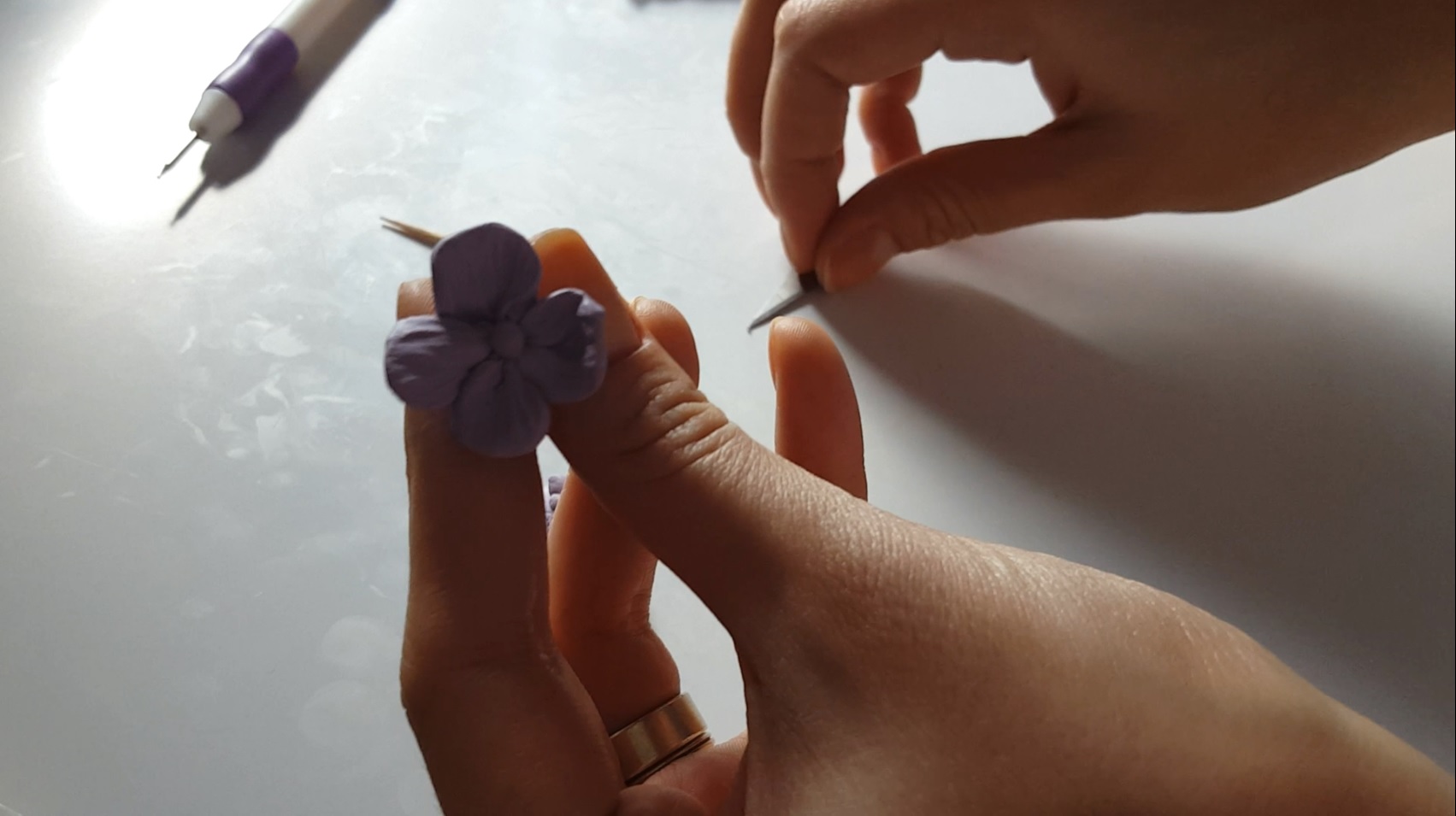 polymer clay hydrangea flower – DYI step by step tutorial | FIMO DIY