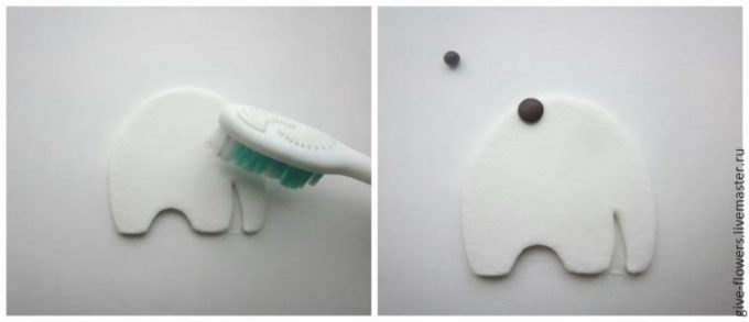 Polymer clay happy elephant brooch tutorial - FIMO DIY