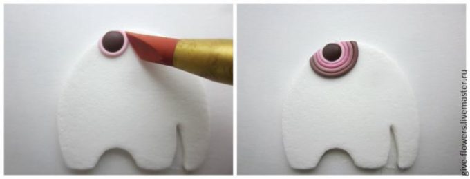 Polymer clay happy elephant brooch tutorial - FIMO DIY