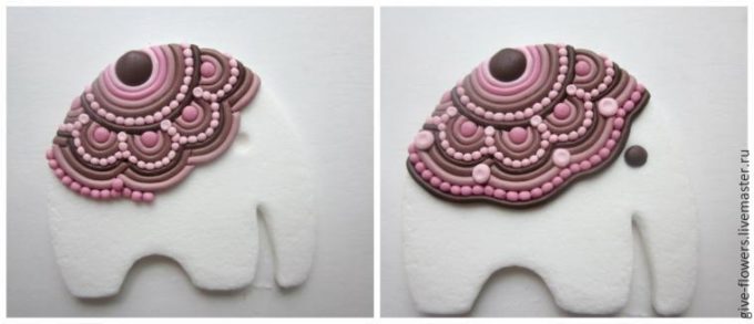 Polymer clay happy elephant brooch tutorial - FIMO DIY