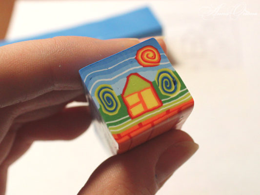 Polymer clay house cane tutorial - FIMO DIY