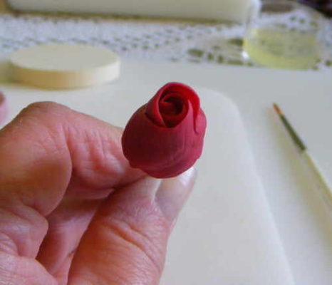 Polymer clay rose tutorial