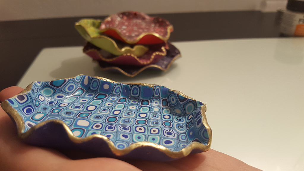 Polymer clay decorative jewelry dish – tutorial | FIMO DIY